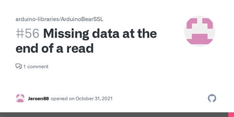 Missing Data At The End Of A Read · Issue 56 · Arduino Librariesarduinobearssl · Github