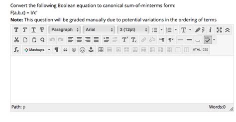 Solved Convert The Following Boolean Equation To Canonical