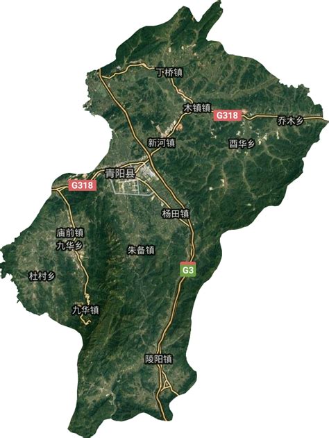 青阳县高清卫星地图