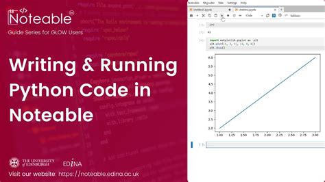 Writing And Running Python Code In Noteable Youtube