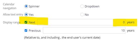 Disable Pastfuture Date In Datetime Control Including Days Support Center