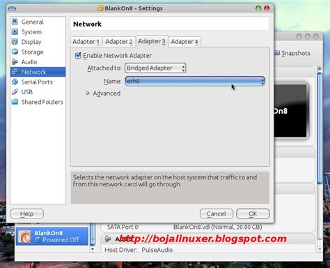 Setting Network Di Virtualbox