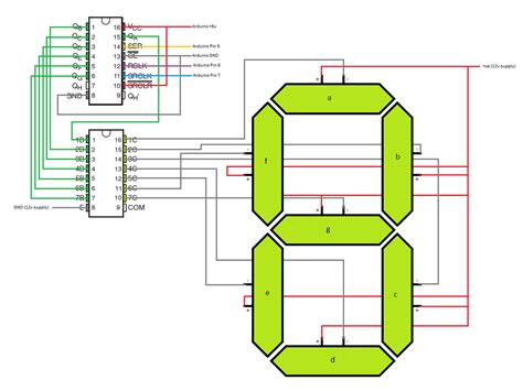 Problems With 74hc595 And Uln2003 To Drive 12v 7 Segment Leds And
