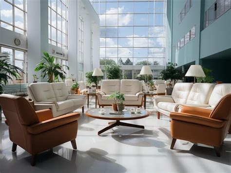 Premium Ai Image Empty Beautiful Office Generative Ai