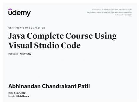 Abhinandan Patil On Linkedin I Completed Java Basics Course From This