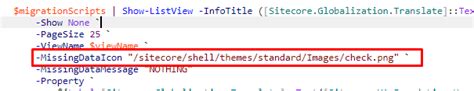 missingdataicon not working · issue 1051 · sitecorepowershell console