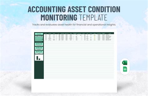 Accounting Asset Condition Monitoring Template Accounting Templates