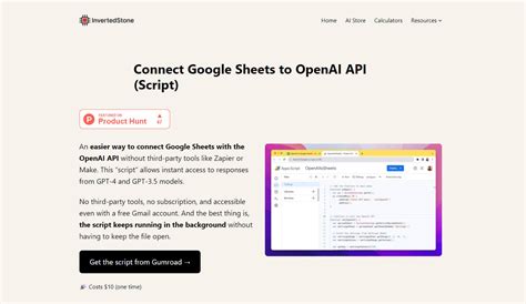 Google Sheets OpenAI API Seamless AI Integration For Google Sheets