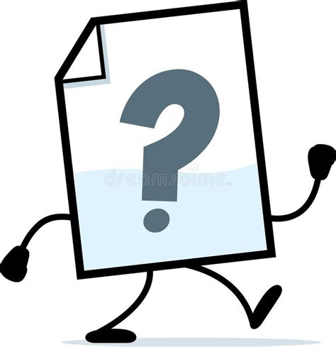 Walking Unkown File Stock Vector Illustration Of Sheet 47817937