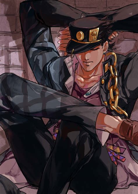 Kujo Jotaro Jojo No Kimyou Na Bouken Drawn By Idachi Danbooru