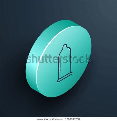 Isometric Line Condom Safe Sex Icon Stock Vector Royalty Free
