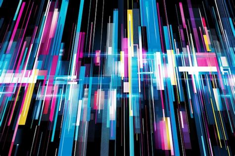 Premium Photo Dynamic Pixel Art Illustration Vibrant Abstract Background