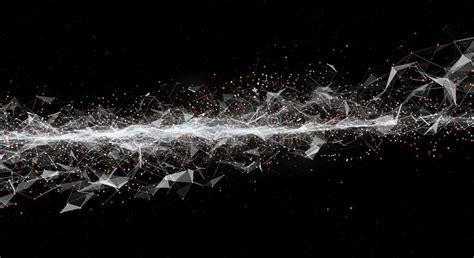 Abstract Network Connection With Nodes And Lines In Dark Space Stock Illustration Illustration