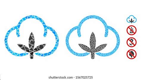 Cotton Flower Composition Rugged Parts Variable Stock Vector Royalty