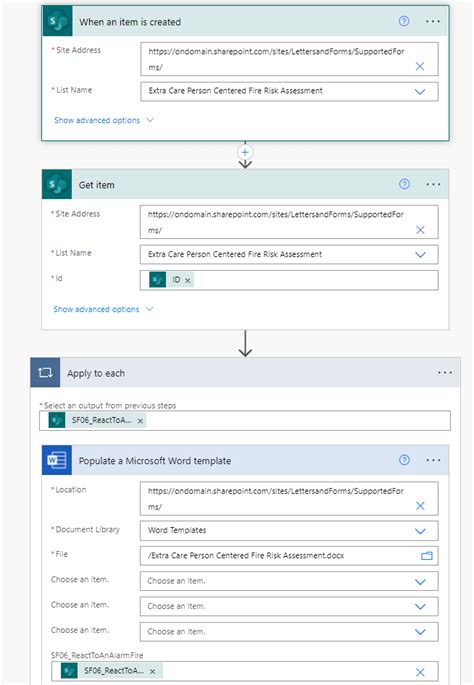 nested apply to each from multiple choice columns r microsoftflow