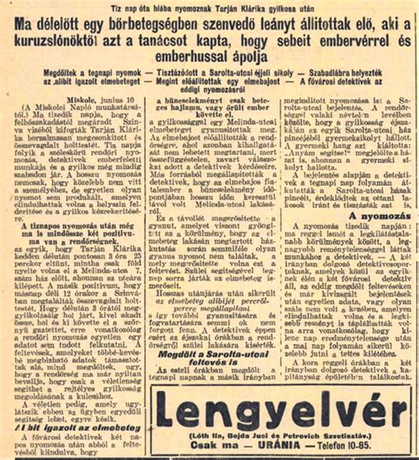 Tarján Család Tragédiája