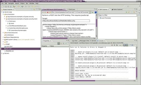 The Open Universe Fuse Esb Enterprise Ws Security Quickstart With Fuse Ide