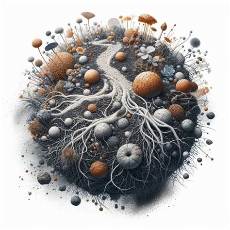 Limestone Soil With A High Calcium Content Beneficial For Plan Stock