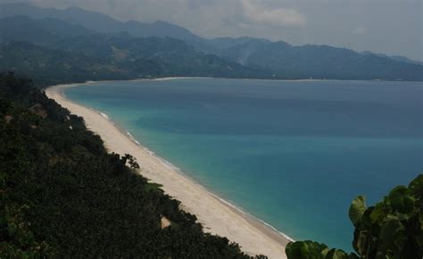 Province Of Aurora Aerial View Of Dinadiawan Beach Dipaculao Aurora