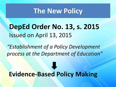 Establishing A Policy Development Process At Depedpptx