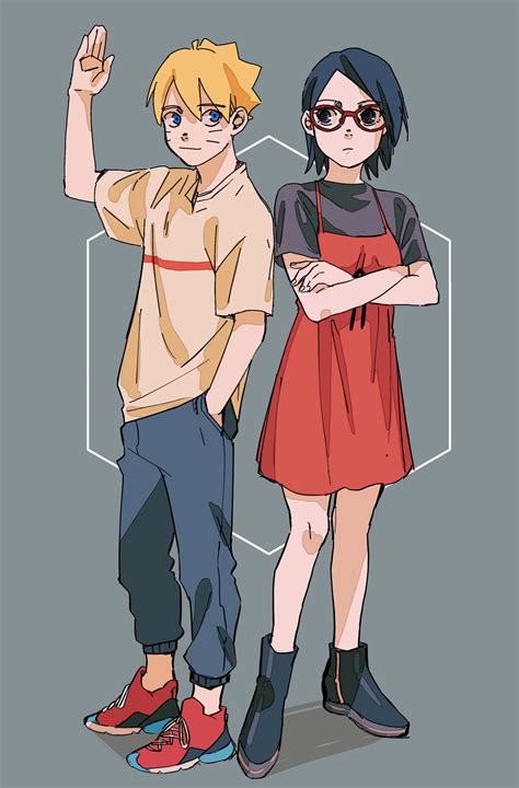 Boruto And Sarada Uchiha Sarada Fan Art Fanpop Page