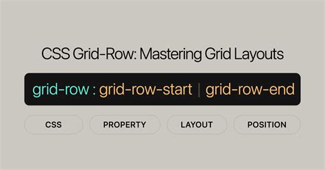CSS Grid Row Mastering Grid Layouts