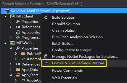 Nuget Packages Tfs