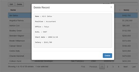 Add Edit Delete Datatable Row Using Jquery Ajax Python Flask And Riset