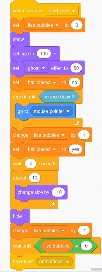 Bubble Popping Game Tutorial Scratch Game Video Tutorials