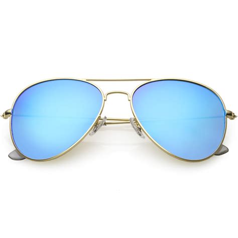 Classic Metal Colored Mirror Lens Aviator Sunglasses C775 Zerouv