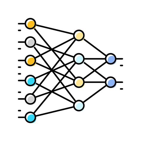 Neural Network Diagram Nlp Color Icon Constituent 69388594 Vector Art At Vecteezy