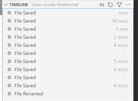 Vscode Timeline Fenying