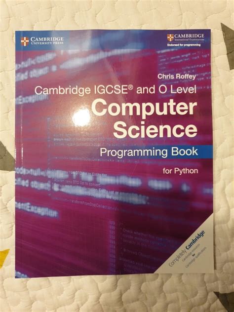 Cambridge IGCSE And O Level Computer Science Programming Book For Python Hobbies Toys Books