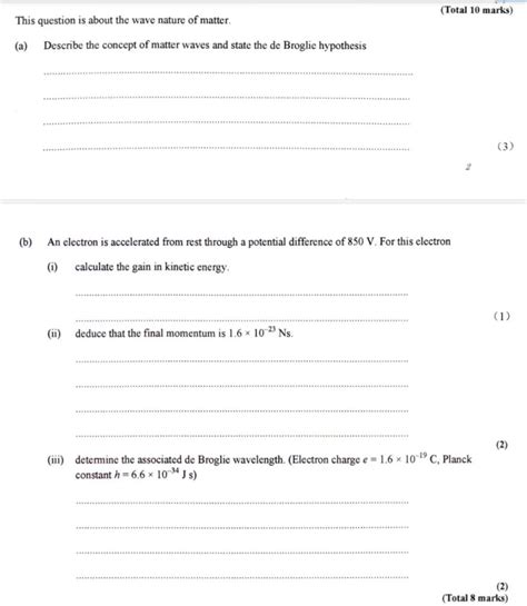solved b an electron is accelerated from rest through a