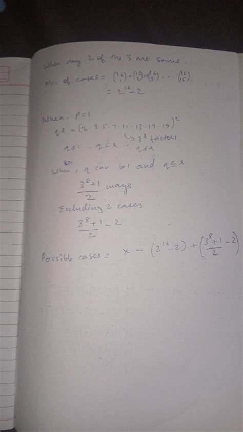 Combinatorics No Of Ways Of Factorizing A Number Into Three Distinct
