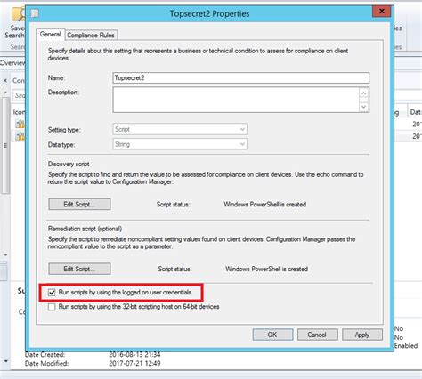 Sccm And Powershell Invoke Baseline Evaluation On Client