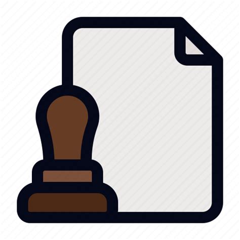 File Stamp Validation Files And Folder Approval Icon Download