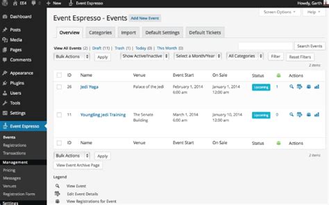 Sell Tickets And Event Registrations With Wordpress Event Espresso