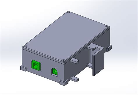 带 9v 电池的 Arduino 外壳 Solidworks 2017 模型图纸下载 懒石网