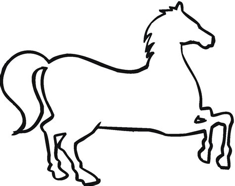 Horse Outline Clip Art Clipart Best