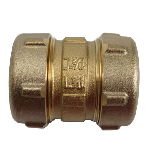 Short Pattern Brass Compression Coupling Premium Residential Valves