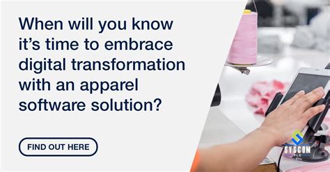 Syscom Plc On Linkedin 4 Signs Your Business Needs A New Apparel Erp
