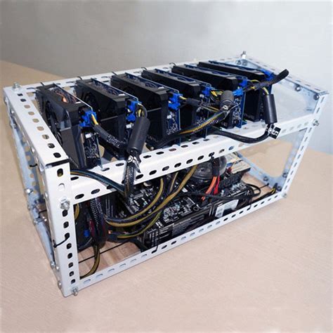 Computer Mining Miner Frame DIY Stackable Rig Bitcoin BTC Fame Case Server Chassis For 6