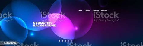 네온 빛나는 거품 원 마법 에너지 공간 조명 개념 추상적 인 배경 벽지 디자인 0명에 대한 스톡 벡터 아트 및 기타 이미지 0명 가리기 검은색 Istock