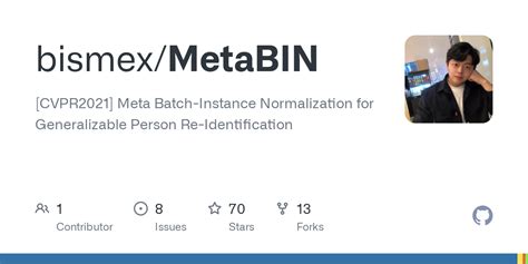GitHub Bismex MetaBIN CVPR Meta Batch Instance Normalization For Generalizable Person