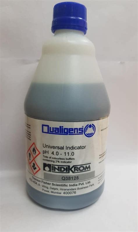 Universal Indicator Solution Ph 4 0 11 0 500ml Industrial And Scientific