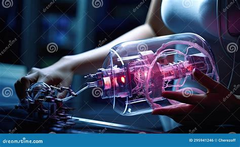 Biomedical Engineer Developing Medical Devices Stock Illustration