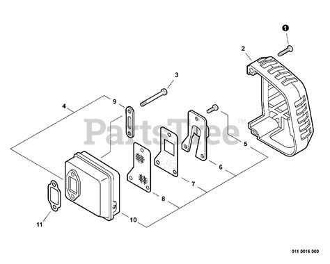 Echo Cs 341 Echo Chainsaw Sn C24912001001 C24912999999 Exhaust Parts Lookup With Diagrams