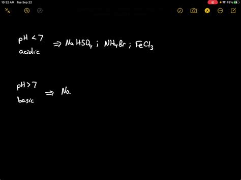 Solvedfor Each Of The Following Salts Predict Whether A 01 M