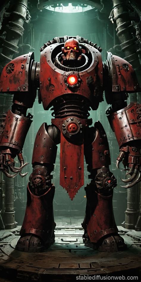 An Adeptus Mechanicus Tech Priest From Warhammer K Smoking An Intricately Designed Pipe He Is
